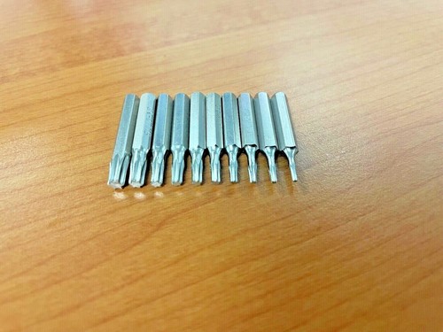 10pc CRV Torx Bit Set T3 T4 T5 T6 T7 T8 T9 T10 T15 T20 T3-T20 Security ...