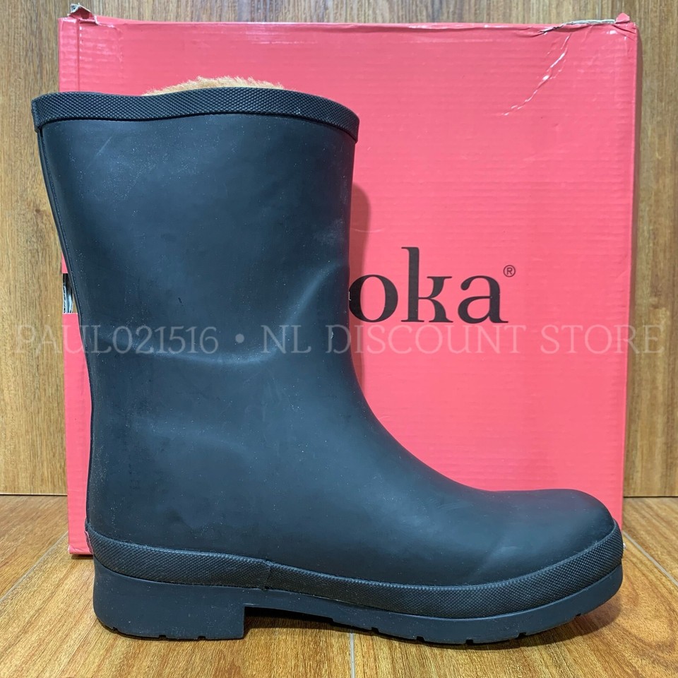 CHOOKA Women's Rainboot Waterproof Plush Lining Memory Foam Boots ...