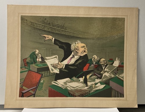 WILLIAM GROPPER PENCIL SIGNED LITHOGRAPH TITLED "SOCIAL REALIST" | eBay