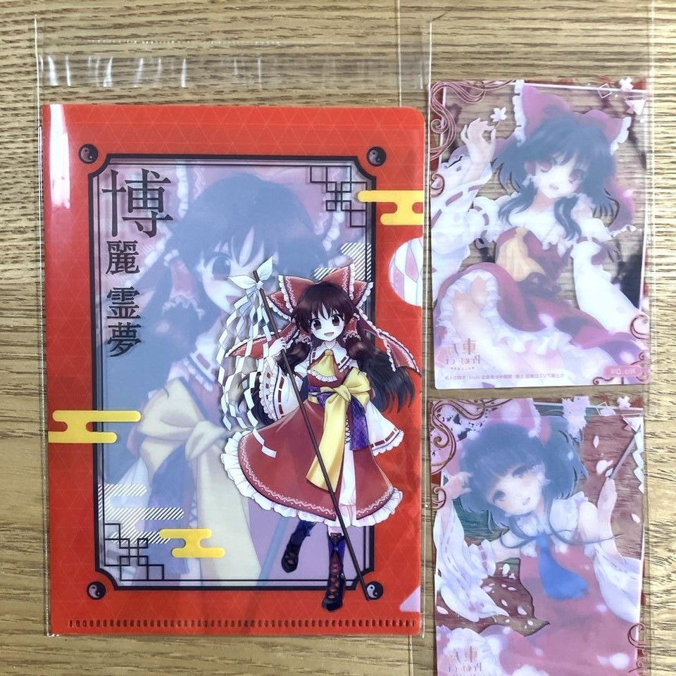 Touhou Project Hakurei Reimu Hakurei Reimu Clear File Card Japan Anime ...