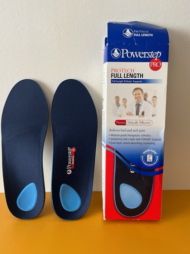 Powerstep Protech Full Length Arch Support Orthotic Insoles Men 11 - 11 ...