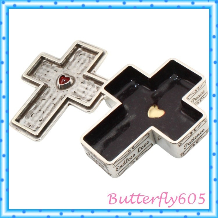Brighton Endless Love Cross Trinket Box Red Crystal Heart | eBay