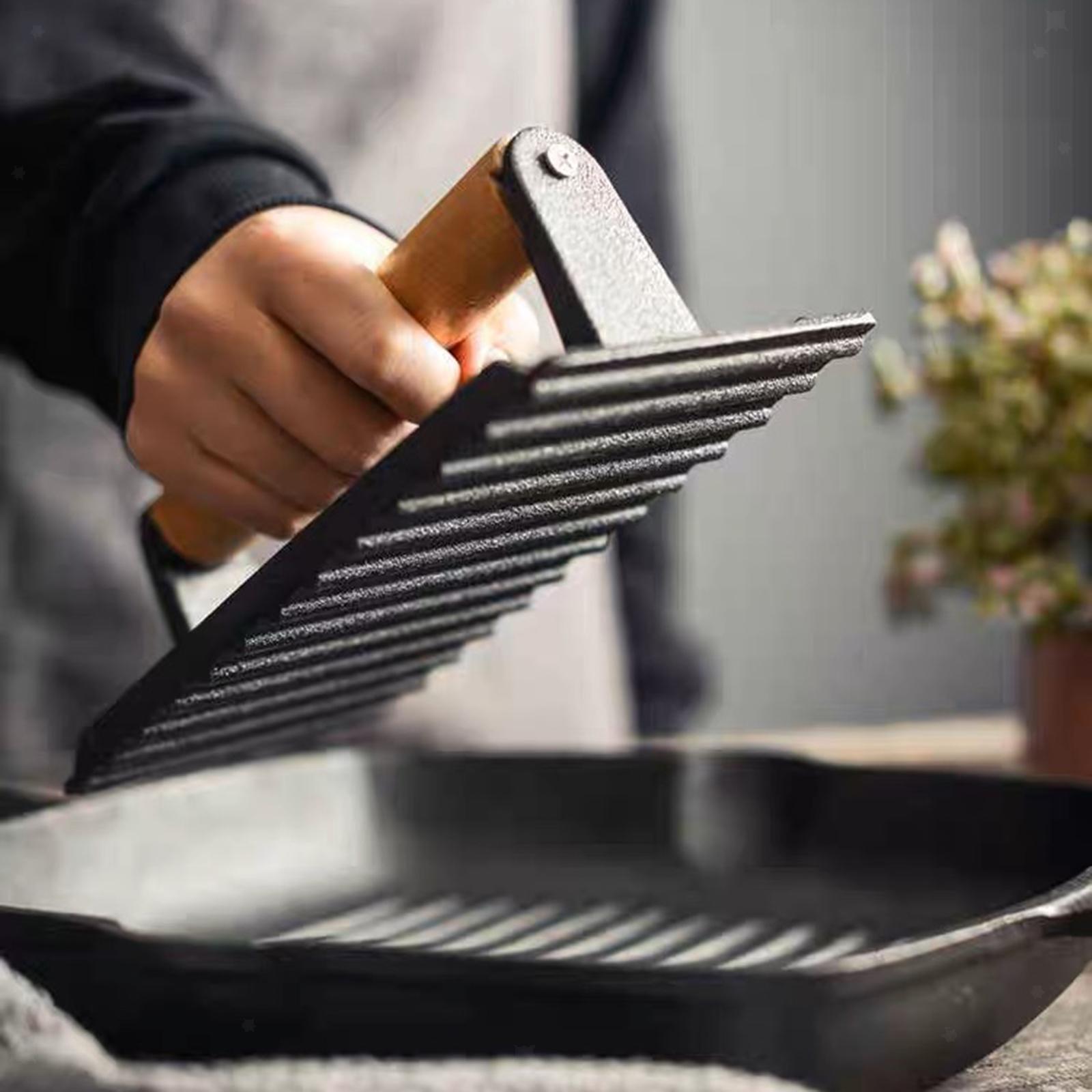 Steak and Hamburger Press Rectangle Professional Burger Smasher ...