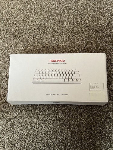 Anne Pro 2 White 60% Dual Mode Mechanical Keyboard | eBay