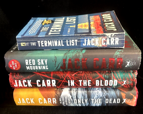 Jack Carr JAMES REECE Series Lot of 4 Terminal List Thriller Set PB ...