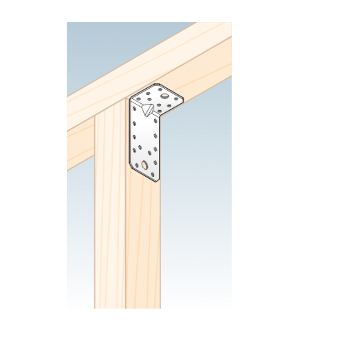 20x Winkelverbinder Bauwinkel mit Rippe Winkel Metall Montagewinkel ...