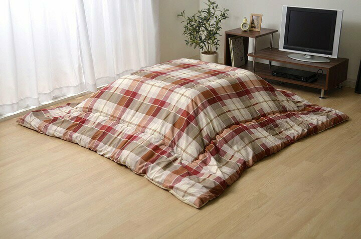 Kotatsu Square Table Heater 75x75cm Fluffy Futon & Rug 3 Omakase Set 9 ...