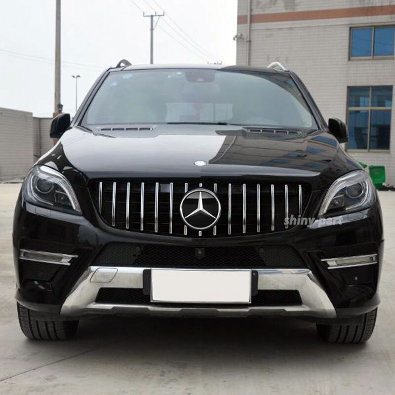 Front GT Grille Chrome Black For Mercedes Benz W166 2012-2015 ML350 400 ...