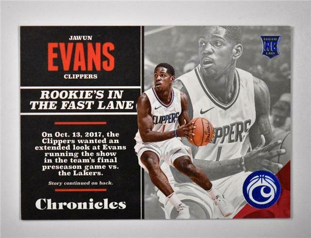 2017-18 Chronicles Blue Rookies #145 Jawun Evans /199 RC | eBay