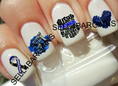 POLICE, COPS》BLESSED ARE THE PEACEMAKERS》SUPPORT LAW ENFORCEMENT》Nail ...