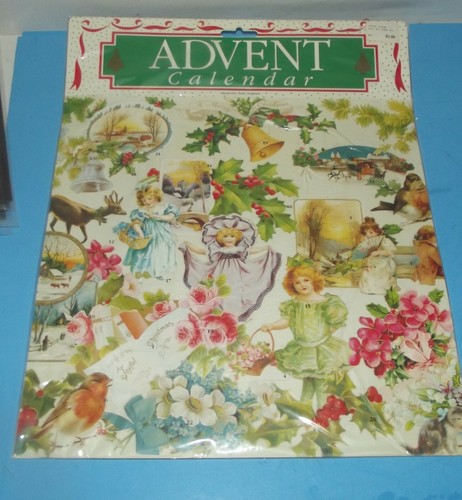 Christmas Advent Calendar 1991 Made in Britain Minds Eye Bath England ...