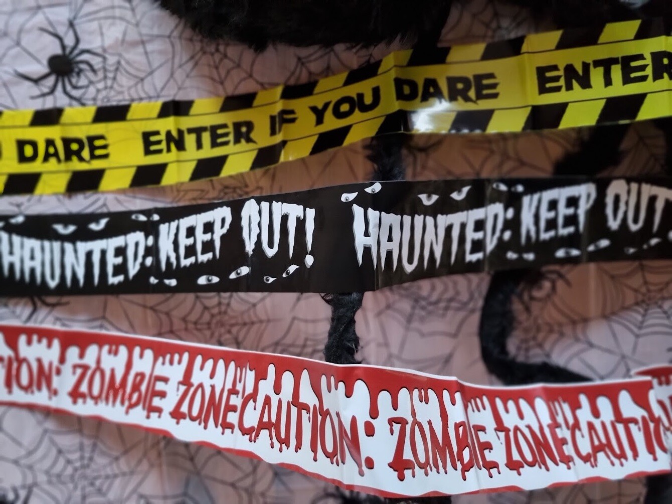 9m Halloween Warning Tape Banner Haunted House Party Decoration Horror ...