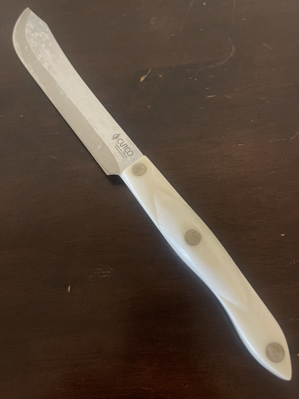 Cutco 1722 8" Knife Made in the USA PEARL WHITE Handle EXCEPTIONAL | eBay