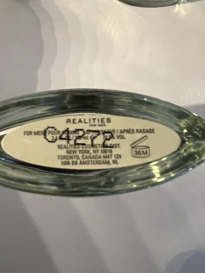 Realities For Men's by Liz Claiborne 3.4 oz 100ml Splash On New without ...