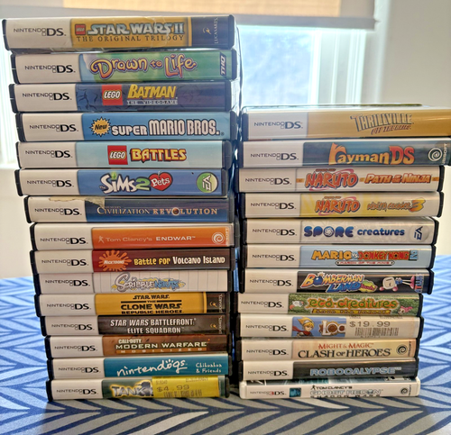 Nintendo DS Game Lot Bundle 27 Games - Mario LEGO Nintendogs Bomberman ...