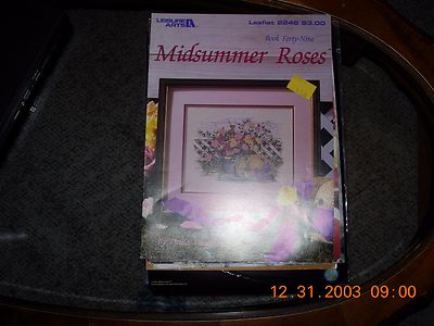 Cross Stitch Paula Vaughn Leaflet & cloth only Midsummer Roses | eBay
