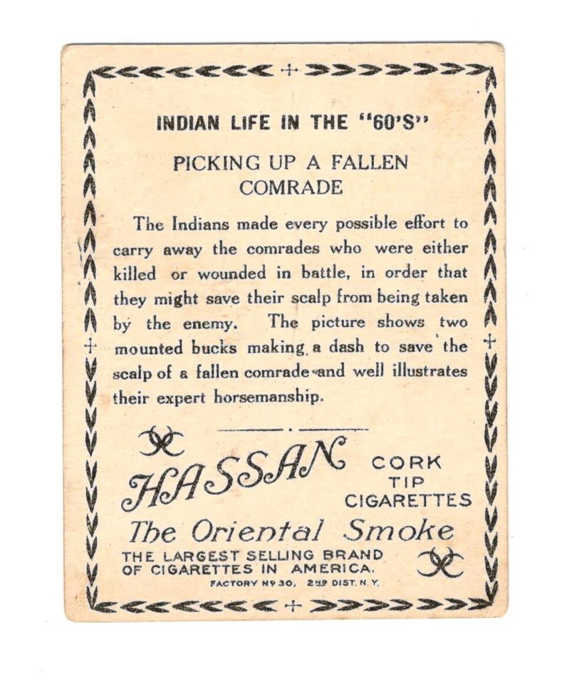1910 T73 Hassan Cigarettes "Indian Life in the 60's" - U Pick ~ Upd 11 ...