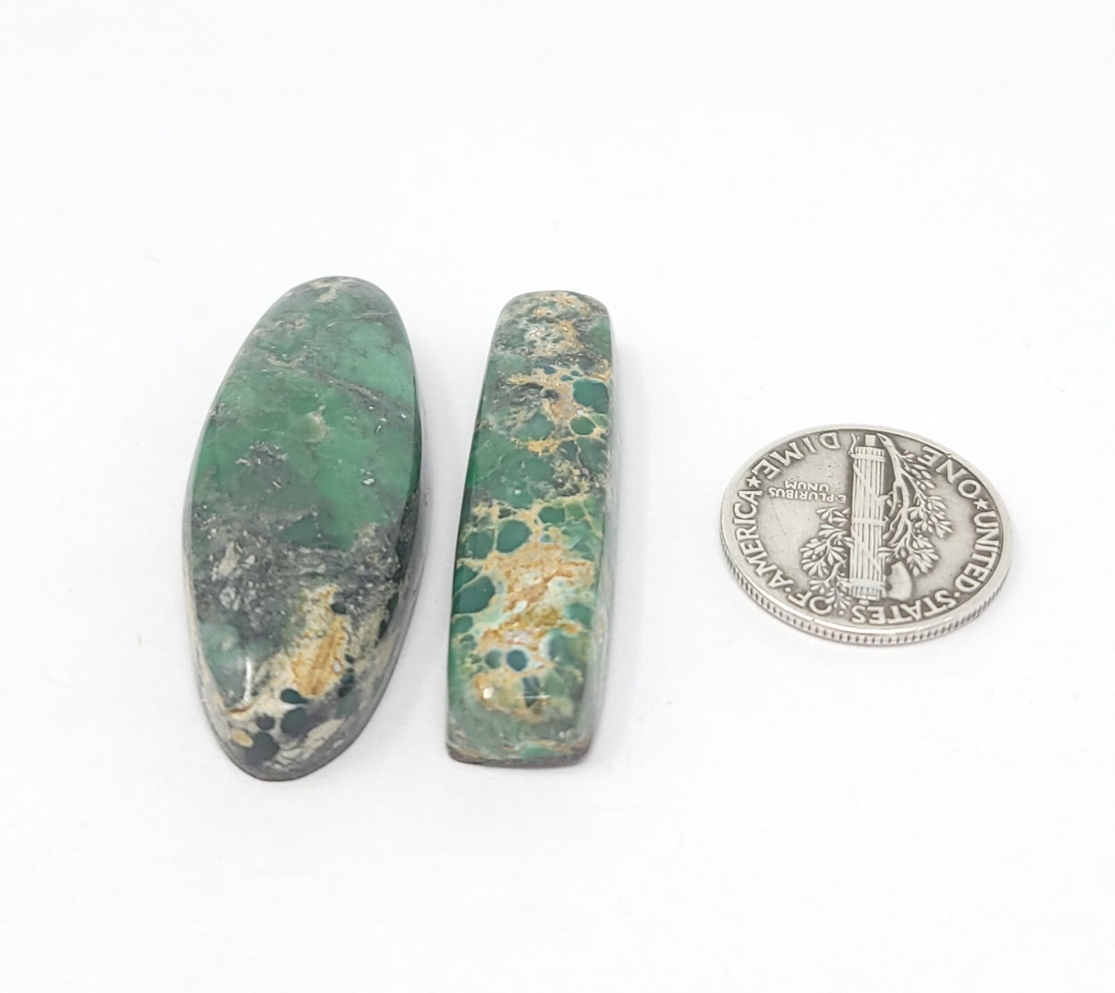 Natural Australian Green Variscite Cabochon Lot Oval Rectangle Shape 59 ...