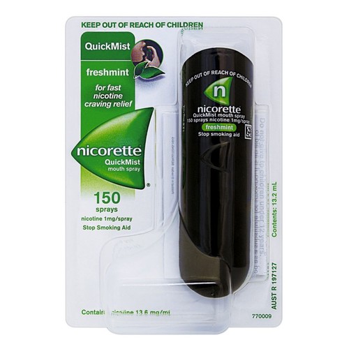 NICORETTE QUICK MIST/SPRY QUIT SMOKING QUICKMIST MOUTH SPRAY FRESHMINT ...