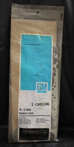 Jeu d'unités de joints vintage NOS GM taille 0,289 / 345196 / 465262 ...