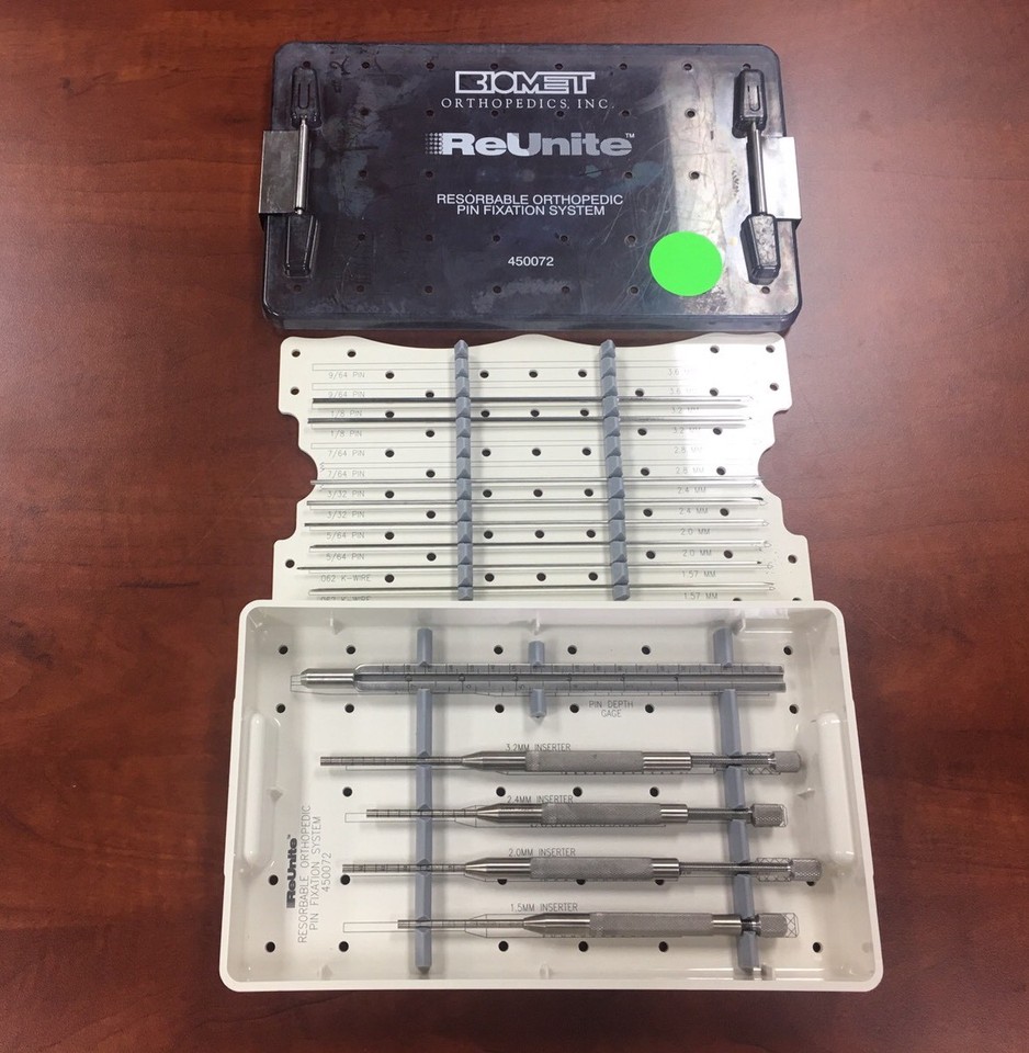 Biomet Orthopedics ReUnite Resorbable Orthopedic Fixation System ref ...