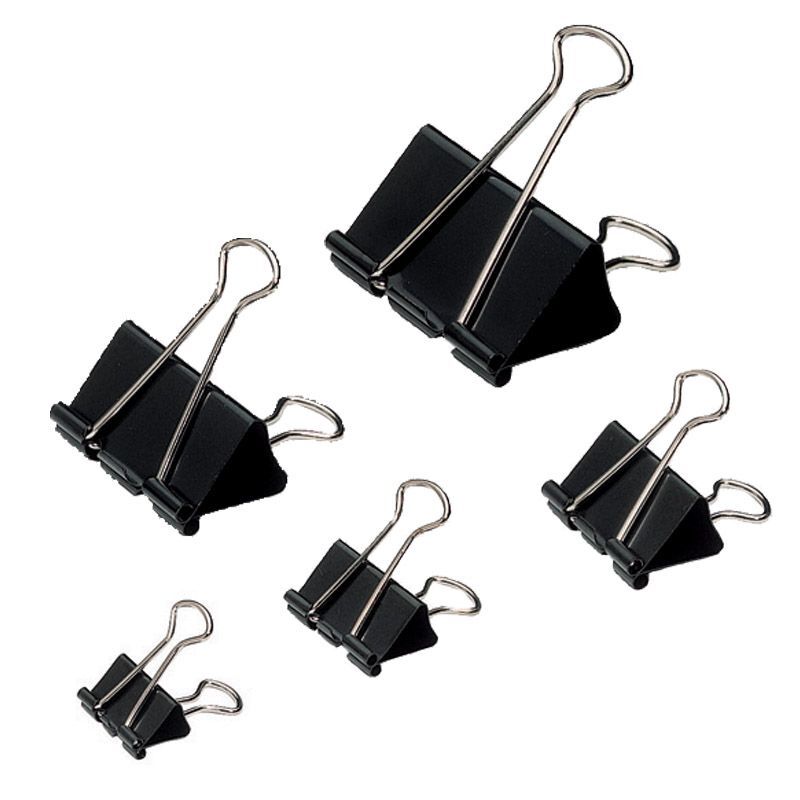 Bulldog Foldback Clips Metal Paper Binder Grip 19mm 25mm 30mm 41mm 50mm ...