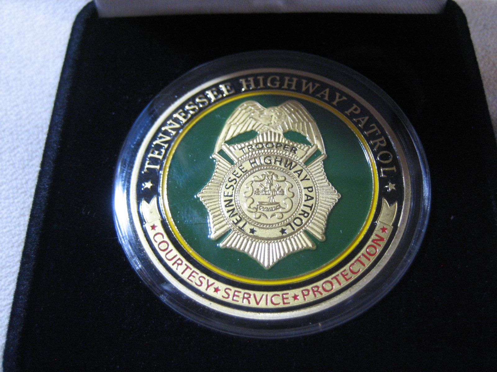 TENNESSEE HIGHWAY PATROL Challenge Coin W/ Presentation Box | eBay
