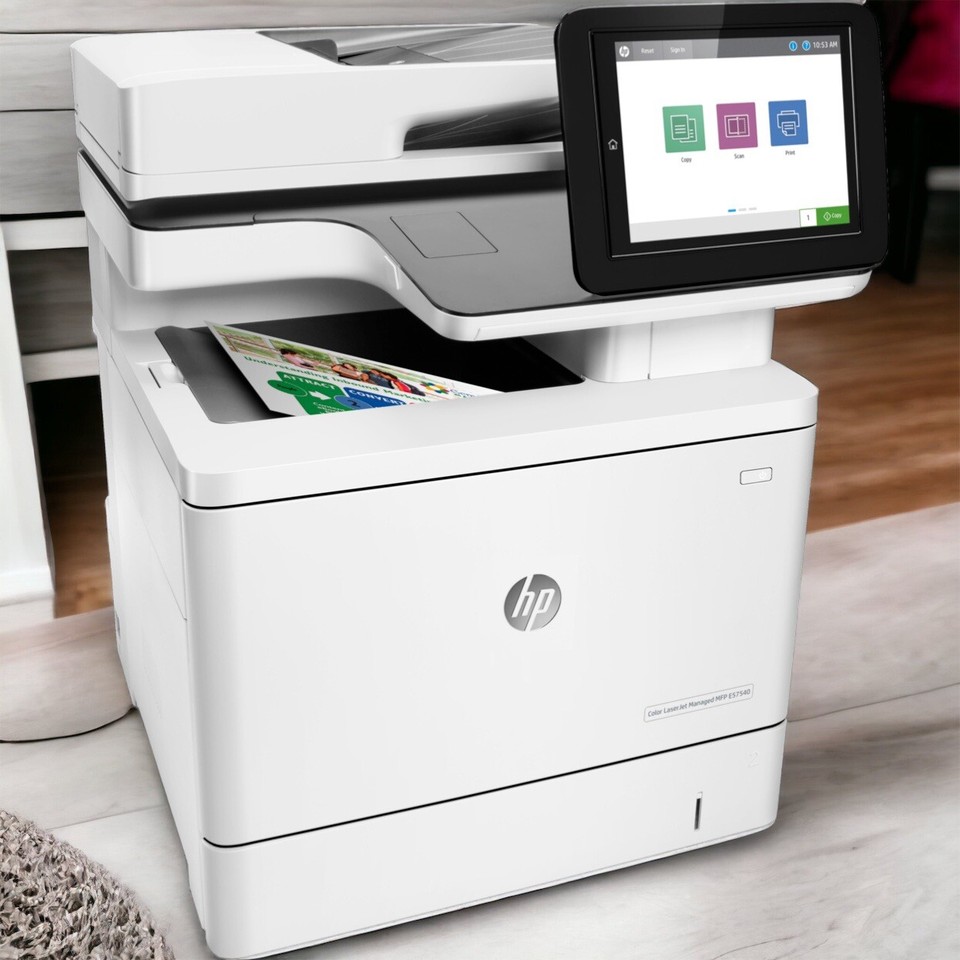 HP Color LaserJet MFP E57540dn Printer, 3GY25A#BGJ | eBay