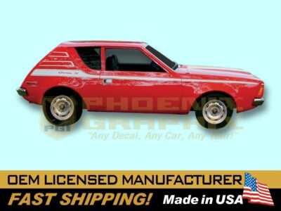 1971 1972 AMC American Motors Gremlin X Restoration Decals & Stripes ...