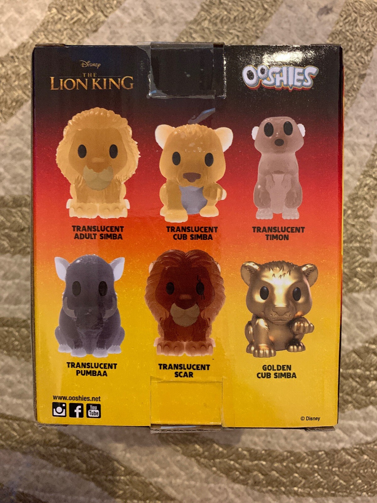 Woolworths Disney The Lion King Ooshies Series 2 + 6 Large Ooshies ...