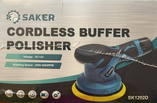 Saker Cordless Buffer Polisher Portable Machine Kit for Car Detailing ...