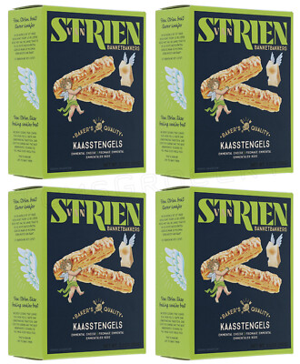 4 VAN STRIEN Straws Emmental Flavor Premium Butter Cookies Snacks Box ...