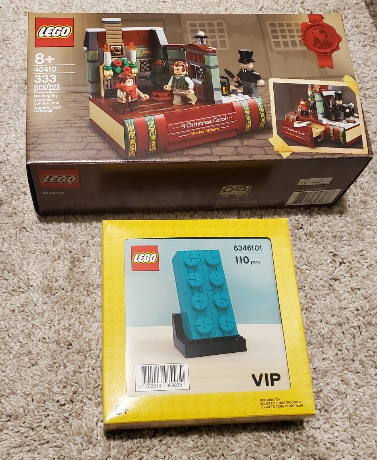 Lego 40410 Charles Dickens Christmas Carol Tribute & VIP Teal Brick ...