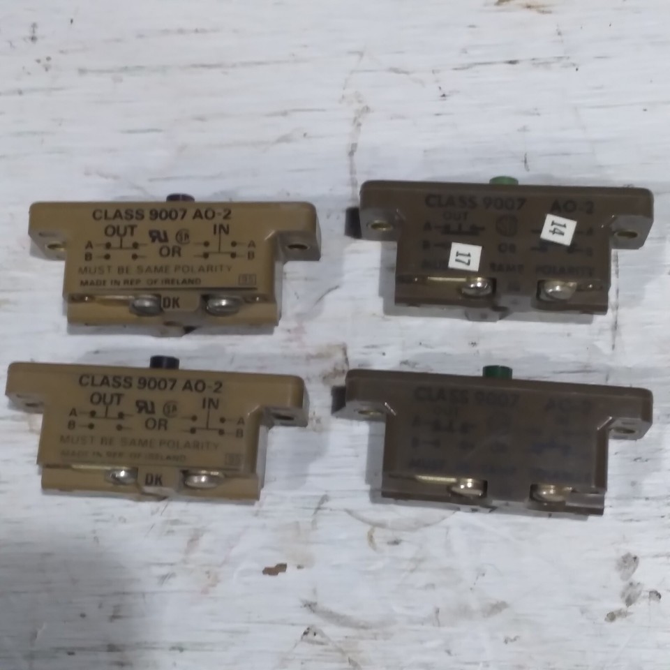 4 Square D Switch Class 9007 AO-2 Pilot Duty Snap Action Limit AC DC ...