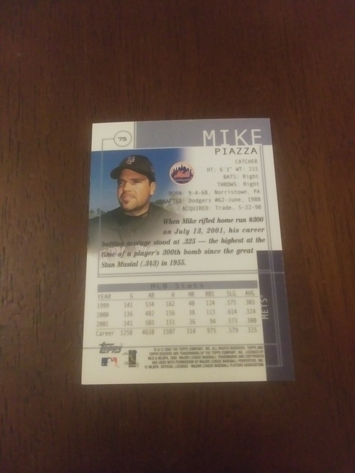 2002 Topps TR Mike Piazza | eBay