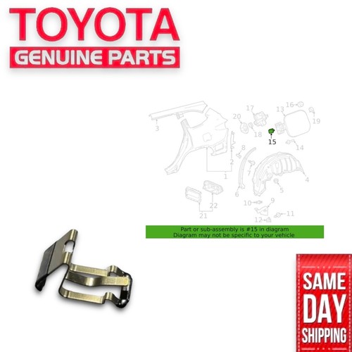 13 - 18 TOYOTA RAV4 FUEL GAS DOOR COVER LID RELEASE SPRING CLIP OEM NEW ...