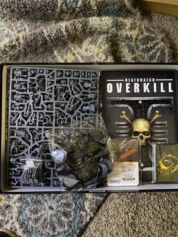 WARHAMMER 40k GAMES WORKSHOP, DEATH WATCH, OVERKILL, COMPLETE BOX SET | eBay