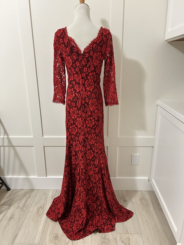 4 6 NWOT Diane von Furstenberg DVF Red ZARITA Lace Maxi Dress ASO | eBay