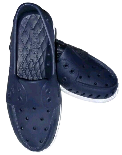 Sperry Top-sider rubber boat shoes- Navy, NOS, no box, Unisex W7, M5 | eBay