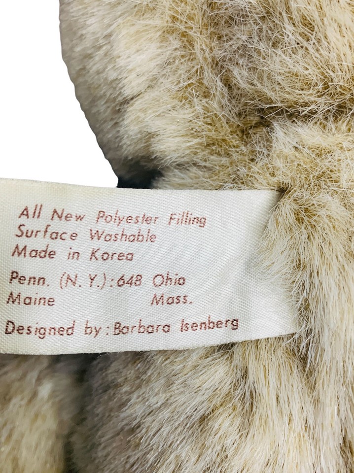 Barbara Isenberg Plush Theodore Bearington Brown Bear Stuffed Animal ...