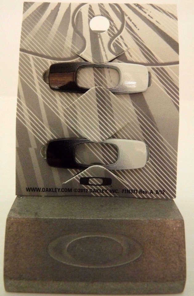 OAKLEY BATWOLF ICONS INTERCHANGEABLE chrome diamond red orange green ...