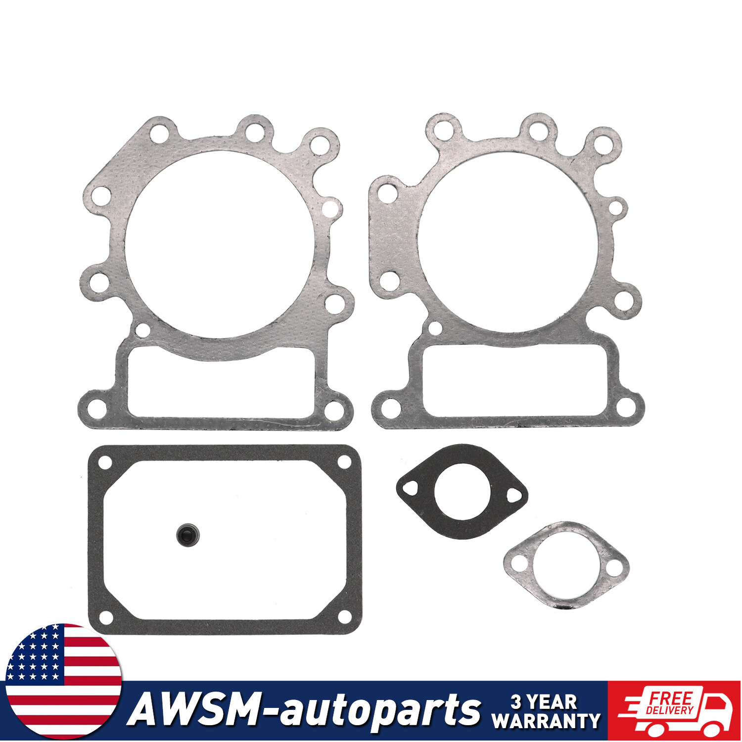 New For Briggs & Stratton Valve Gasket Set 31P677 31P707 31P777 31P877 ...