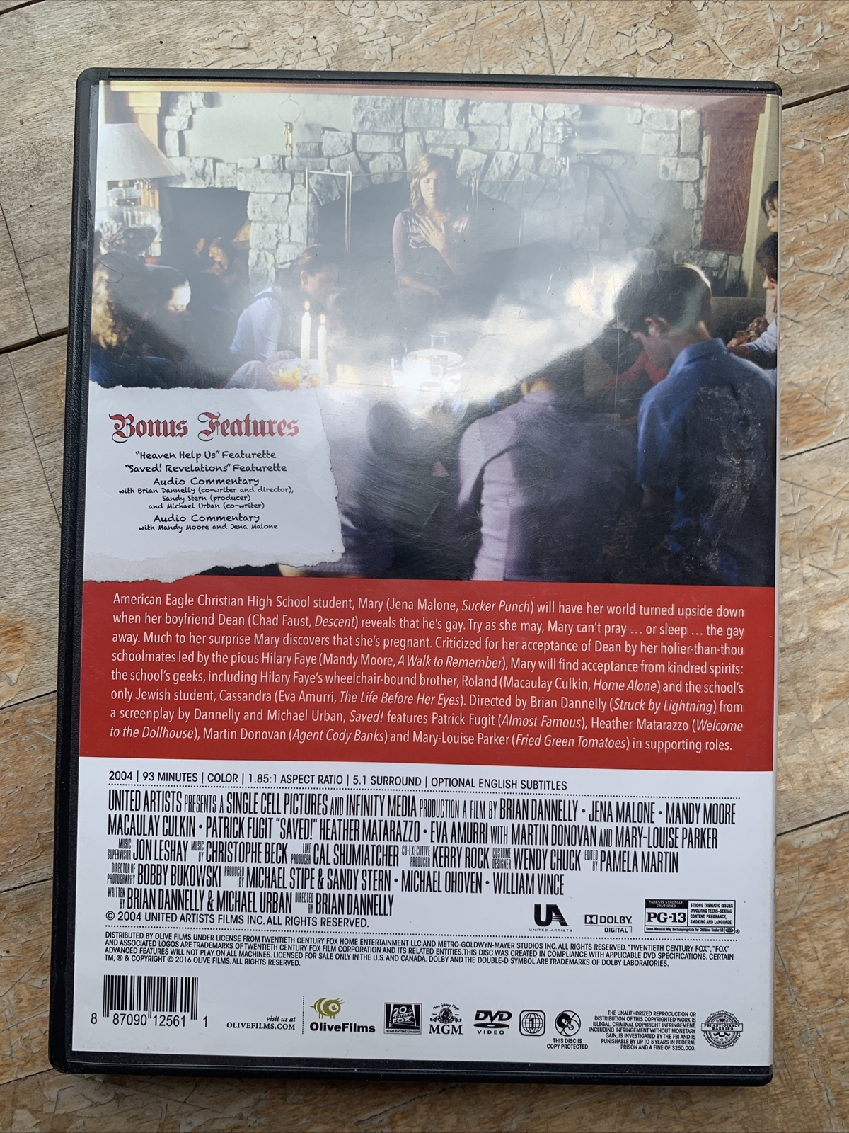 Saved (DVD, 2009) Jena Malone, Mandy Moore, Macaulay Culkin, Patrick ...