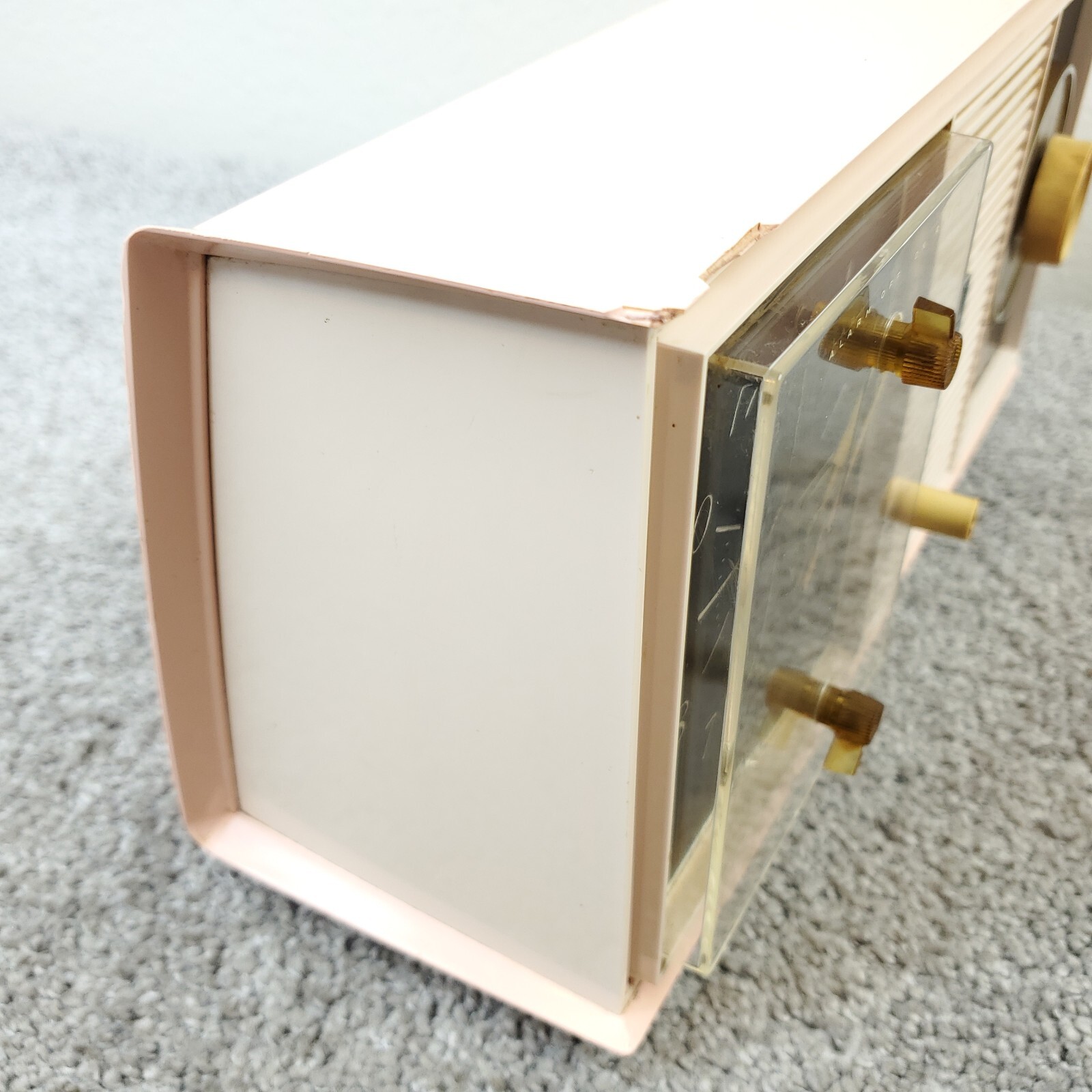 Motorola C24-P Tube Radio Clock AM Pink Vintage MCM Mid Century Modern ...