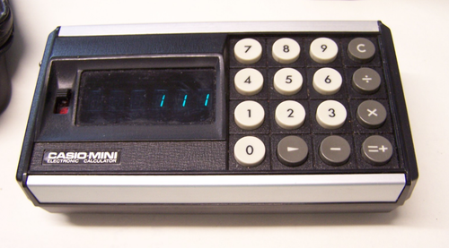 Vintage Original & First Casio Mini Electronic Calculator 1972 With Case Works! | eBay