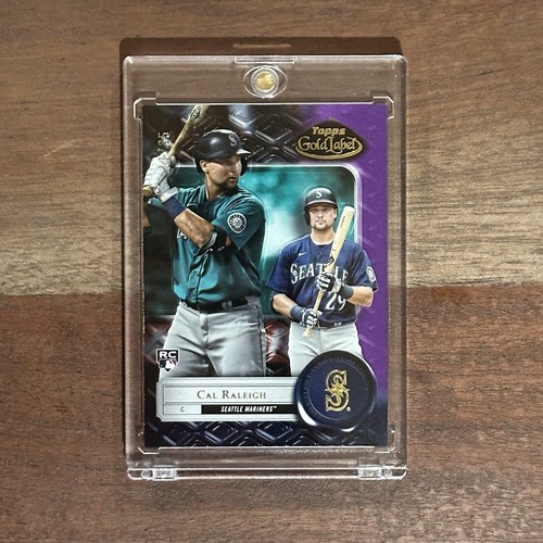 Cal Raleigh 2022 Topps Gold Label Class 3 #7 Purple /35 Rookie Card RC ...