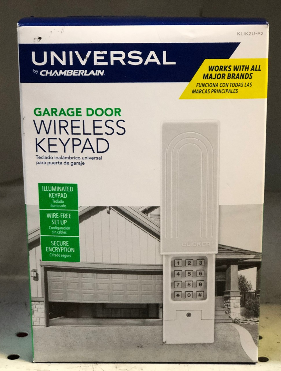 Chamberlain Universal Wireless Garage Door WIRELESS Keypad KLIK2U-P2 | eBay