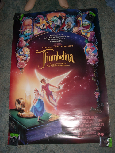 Movie poster Thumbelina original 27 x 40 Animated Don Bluth | eBay