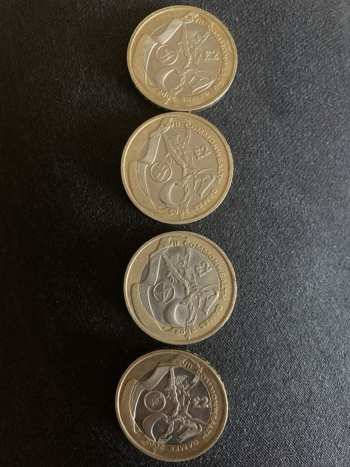 RARE 2002 Commonwealth Games £2 Two Pound Complete Full Circulated Coin ...