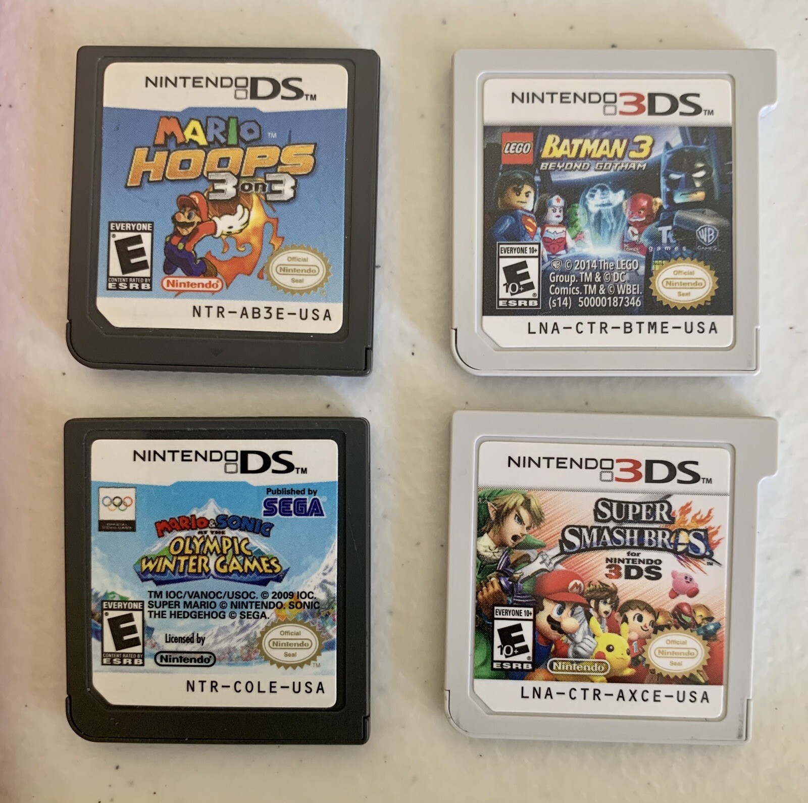 Nintendo DS3 DS Games x4 Mario Bros. DC Comics Lego Batman EUC | eBay